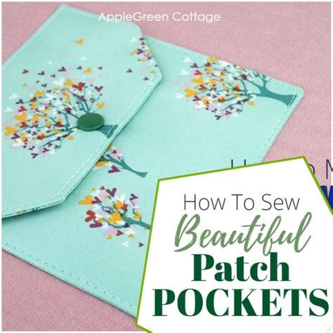 How To Sew Patch Pockets Beautiful And Easy AppleGreen Cottage