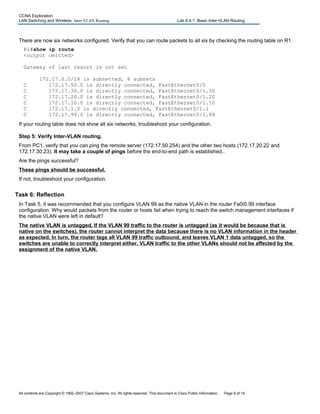 Lab InterVLAN Routing DOC