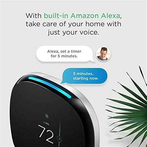 Ecobee4 Smart Wi Fi Programmable Thermostat With Built In Alexa Voice And Room Sensor Included