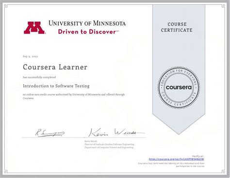 completion of introduction to software testing by coursera anirudh