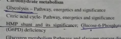 Glycolysis Pathway Energetics And Significance Citric Acid Cycle Pathw