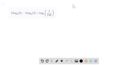 SOLVED For The Following Exercises Use Properties Of Logarithms To Evaluate Without Using A