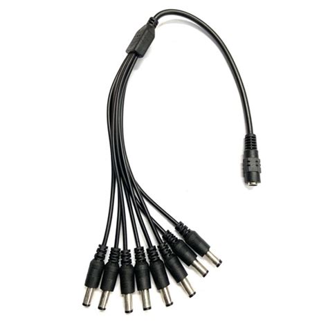 สาย Dc เข้า 1ออก 8สายรวมสัญาณไฟ สำหรับกล้องวงจรปิด Cctv Shopee Thailand