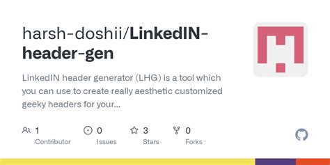 GitHub Harsh Doshii LinkedIN Header Gen LinkedIN Header Generator LHG Is A Tool Which You