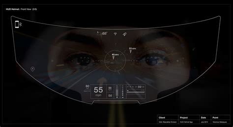 Helmet UI Augmented Reality Interface Behance