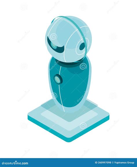 Isometric Ai Robot Stock Vector Illustration Of Futuristic 260997098