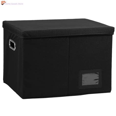 File Organizer Box With Lid Foldable Hanging File Filing Box Fabric File Folder Organizer Box