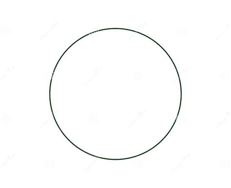 Circle Shape Outline Stroke Green Symbol Vector Stock Vector Illustration Of Sketch Creative