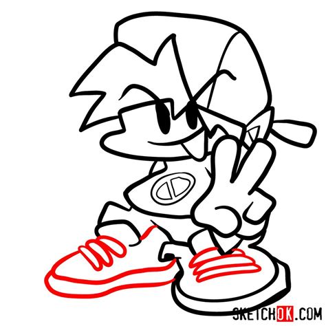 How To Draw Boyfriend From Fnf Friday Night Funkin Boyfriend And Images And Photos Finder