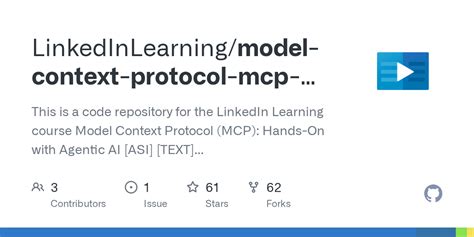 Github Linkedinlearningmodel Context Protocol Mcp Hands On With