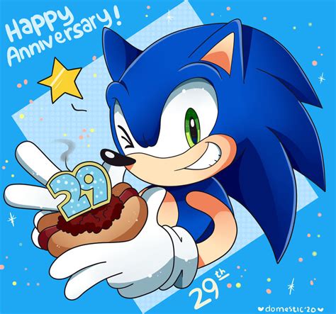 Sonic 29th Anniversary By Domesticmaid On Deviantart