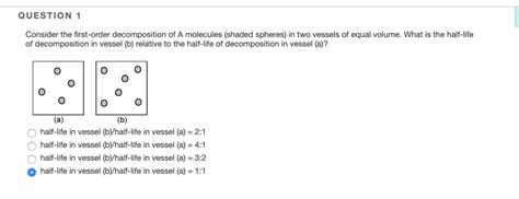 Solved QUESTION Consider The First Order Decomposition Of Chegg Com