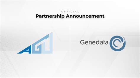 Genedata And Agu Announce Their Partnership Agu Planungsgesellschaft