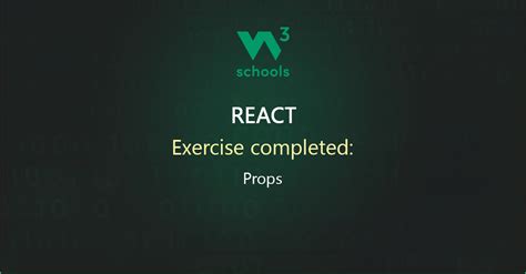 completed exercise react props