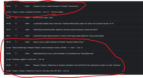 error report seemingly showing errors from another game creator hub