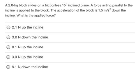 Solved A Kg Block Slides On A Frictionless Degree Chegg