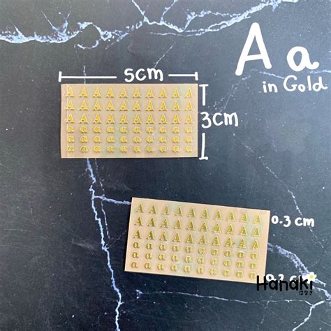 【พร้อมส่ง】สติกเกอร์ตัวอักษร แบบmetal เฉพาะ A E I O U พิมพ์เล็กและพิมพ์ใหญ่ Alphabet Sticker