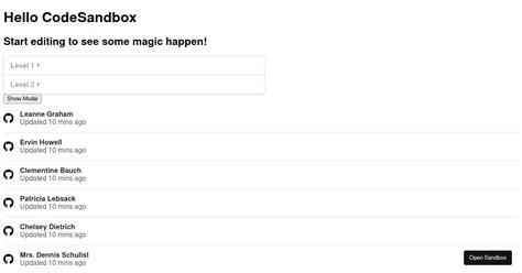 React Accordion Codesandbox