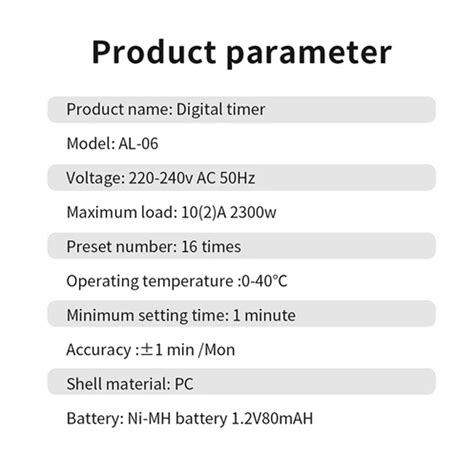 Digital Timer Al 06 Electronic Digital Mains Eu Plug In Timer Switch Socket With Us Plug Adapter