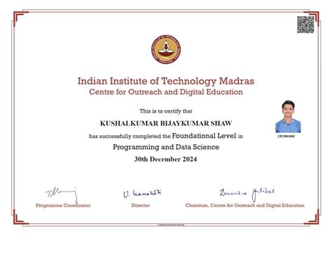 Iitmadras Datascience Learningjourney Certification Growthmindset