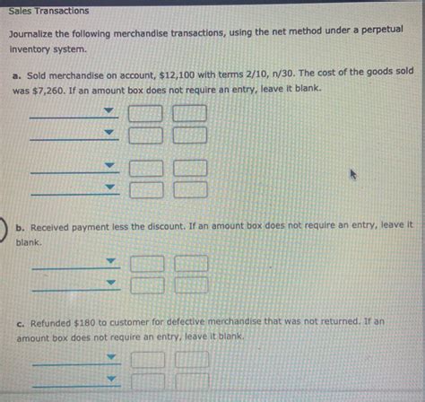 Solved Sales Transactions Journalize The Following