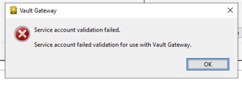 Not Connected And Service Account Validation Failed Shown Every Few
