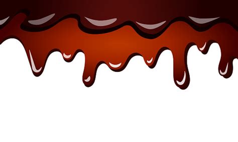 현실적인 만화 크림이 국경을 녹였습니다 흰색 배경 벡터 일러스트레이션에 고립 된 다채로운 달콤한 음식 프레임 다크 초콜릿 배너