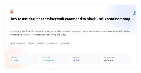 How To Use Docker Container Wait Command To Block Until Containers Stop Labex