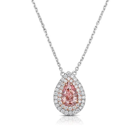 Light Pink Diamond Pendant Necklace Rare Colors