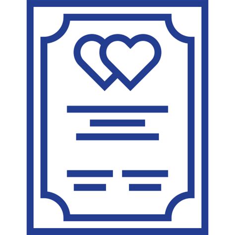 Marriage Certificate Free Love And Romance Icons