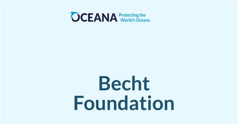 Becht Foundation Oceana