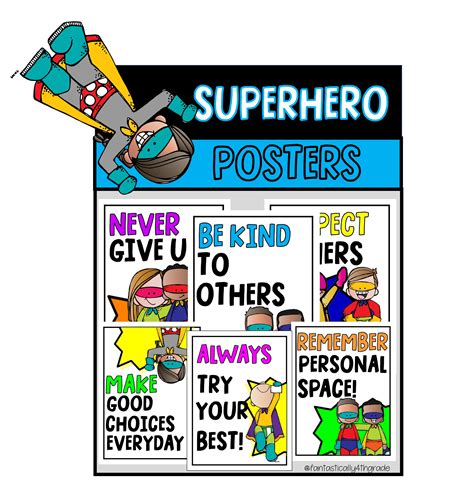 Classroom Rules Superhero Theme Classroom Rules 4th Grade Writing