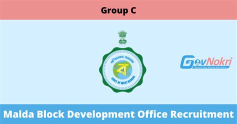 Malda Block Development Office Recruitment 2025 Apply Online For Jobs