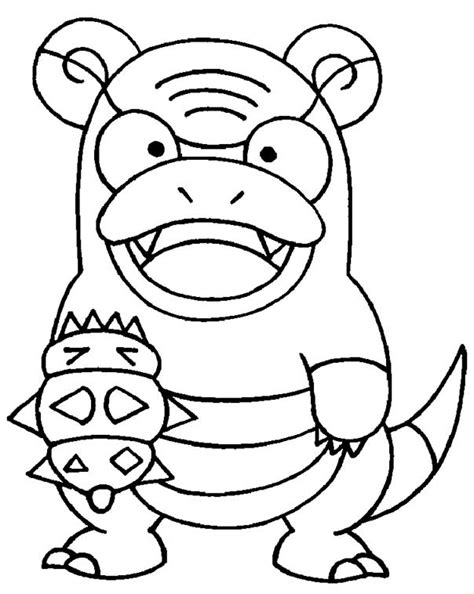 Galarian Slowbro Pokemon Coloring Nation