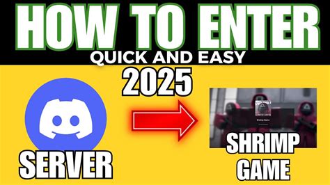 How To Join Shrimp Game Discord On Roblox 2025 Youtube
