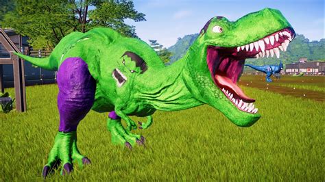 Dinossauro Rex Do Hulk Vs Dinossauro Do Spider Man Jurassic World