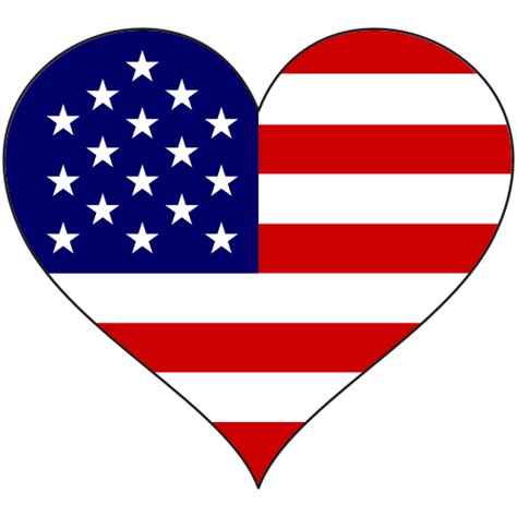 Flag Heart Clipart At Mason Jaques Blog