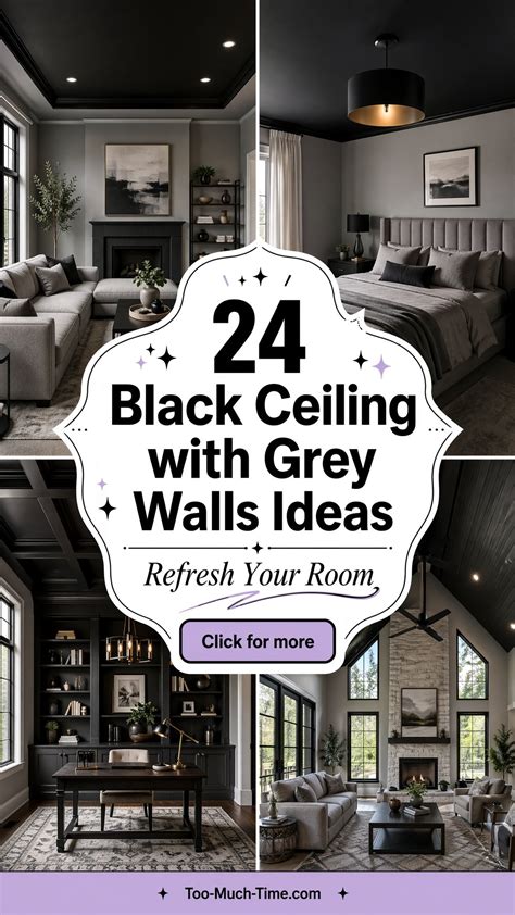24 Black Ceiling With Grey Walls Ideas Refreshes Rooms Too Much Time