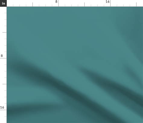 Teal Deep Blue Green Color Solid Fabric Spoonflower
