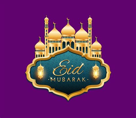 Premium Vector Eid Mubarak Marketing Promotion Label