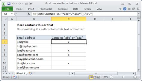 Excel Formula If Cell Contains This Or That Exceljet