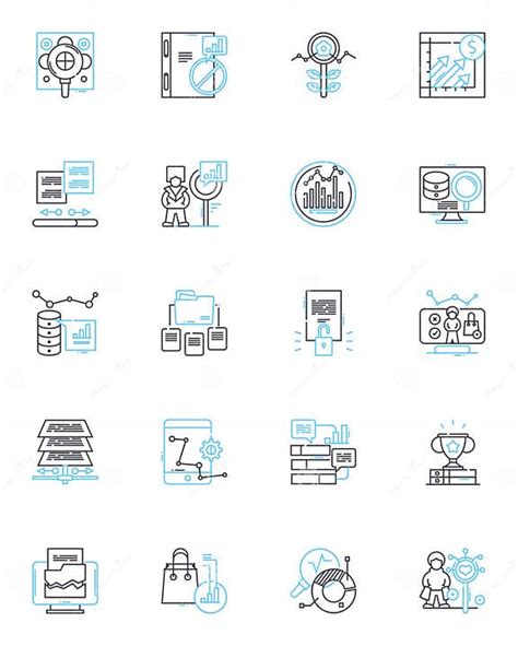 Sales Approach Linear Icons Set Persuasion Pitching Prospecting Negotiation Follow Up