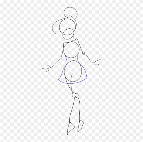 How To Draw Tinkerbell Line Art Clipart PikPng
