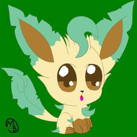 Chibi Leafeon By Sabrinaespeon On Deviantart