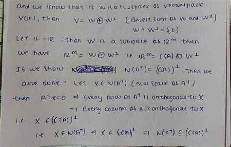 Answered Question 29 Let A Be An M Xn Matrix If Bartleby