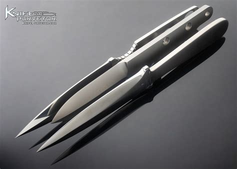 Custom Throwing Knife Set Of 3 Made By Bill Cheatham Ralph Bone And D