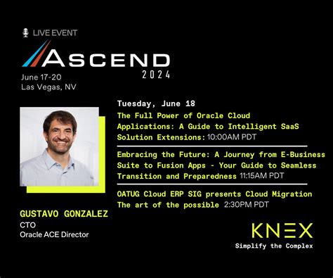 Knex Technology On Linkedin Ascend24 Oracleaces Technology Cloud Oracleebs Saas Clouderp…
