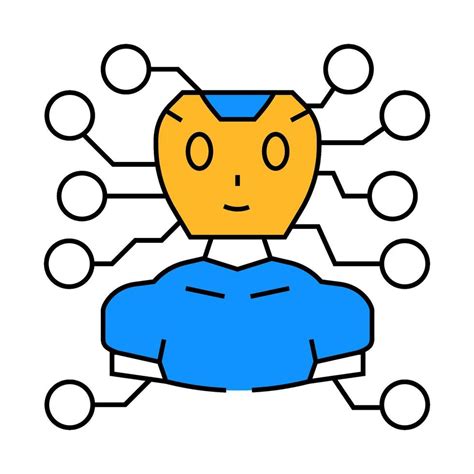 Artificial Chat Bot Icon Color Illustration 49826461 Vector Art At Vecteezy