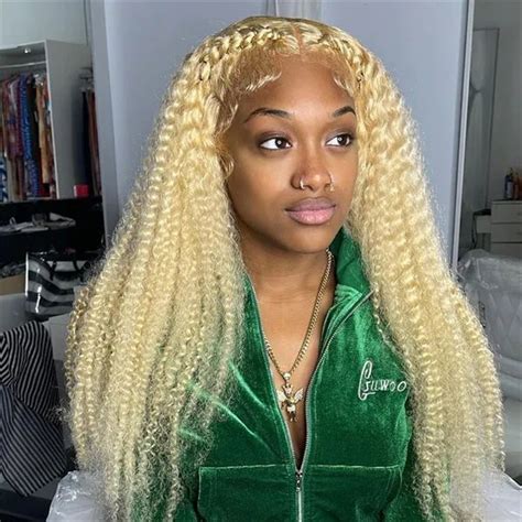 Blonde Kinky Curly Wig Human Hair Best Sale Centralcountiesservices Org