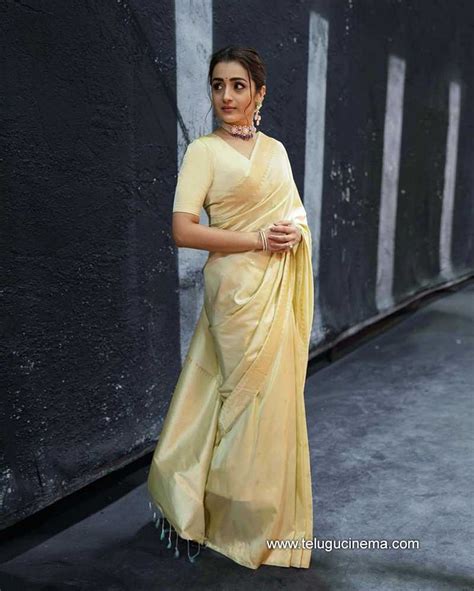 Trisha Krishnan In A Saree Telugu Cinema